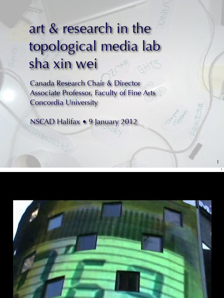 Art & Research Topological Media Lab | PDF | Science | Cognitive Science