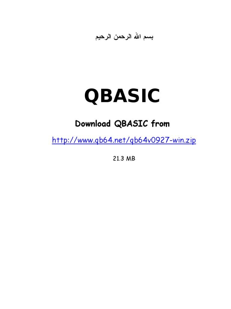 Quick Basic | Download Free PDF | Basic | Control Flow