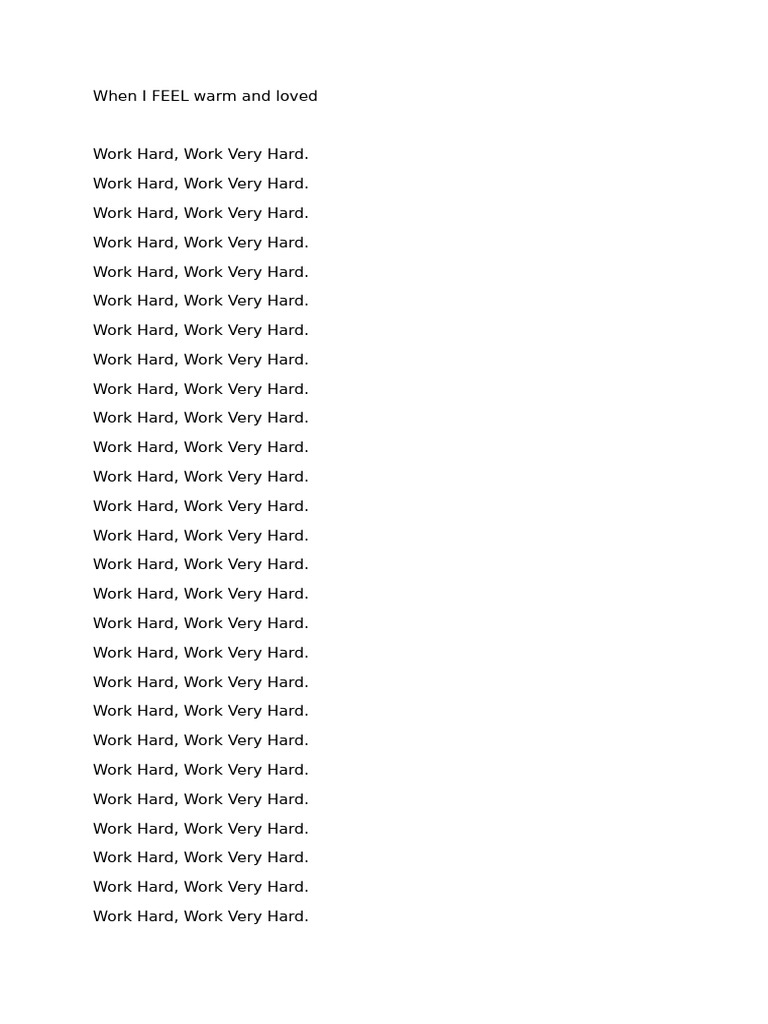 When I FEEL Warm and Loved 5 | PDF