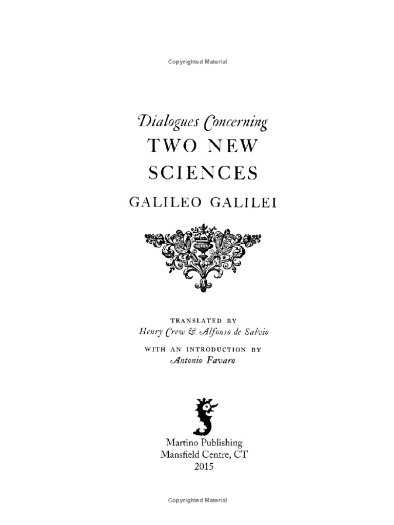 3 Galileo Two New Sciences | PDF | Acceleration | Velocity