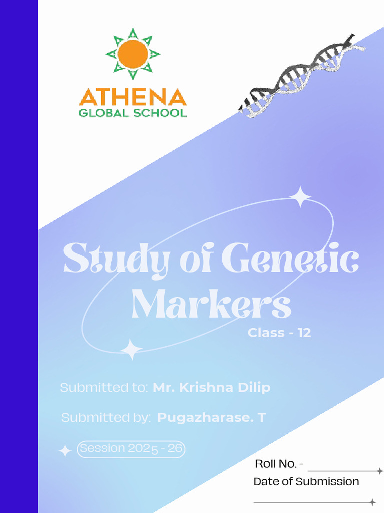 Study of Genetic Markers: Class - 12 | PDF