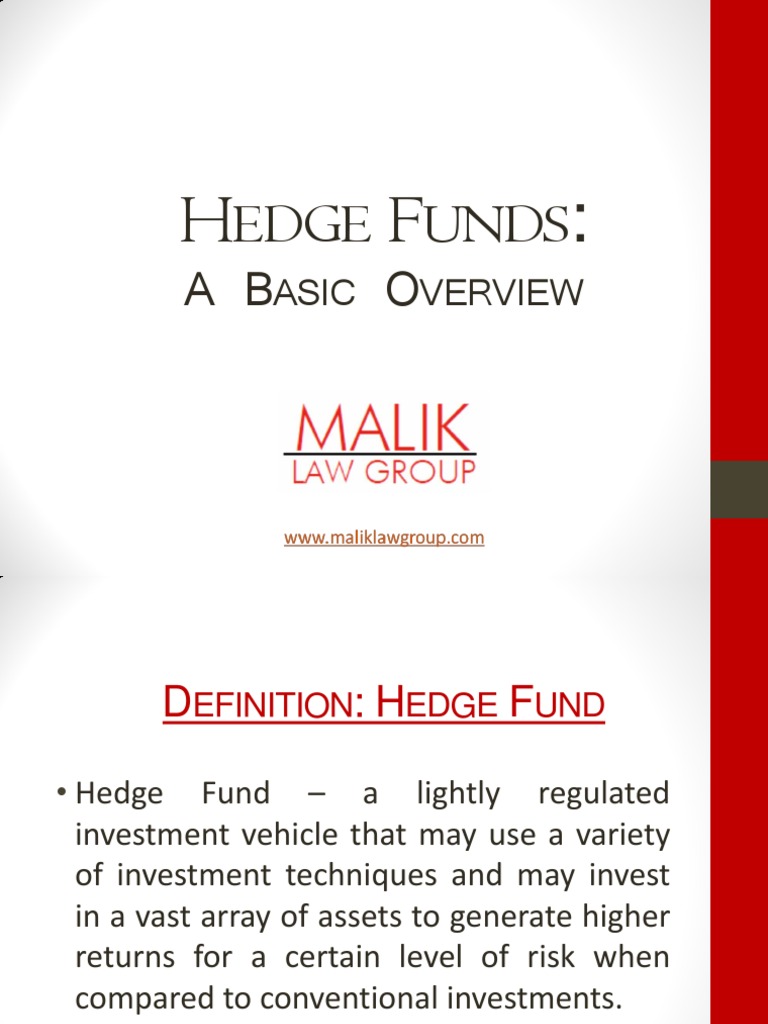 Hedge Funds. A Basic Overview | PDF | Hedge Fund | Short (Finance)