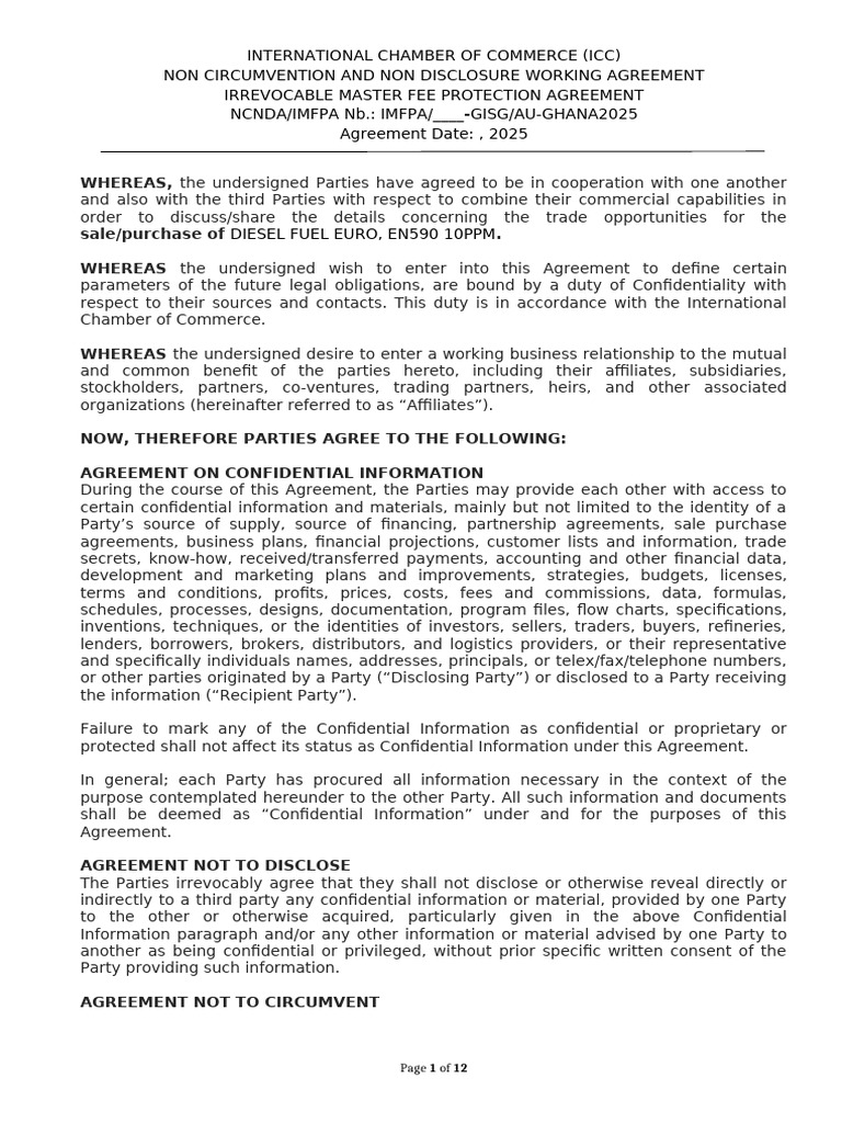 Ncnda & Imfpa | PDF | Arbitration | Legal Liability