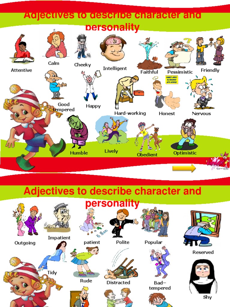 Character and Personality Adjectives | PDF