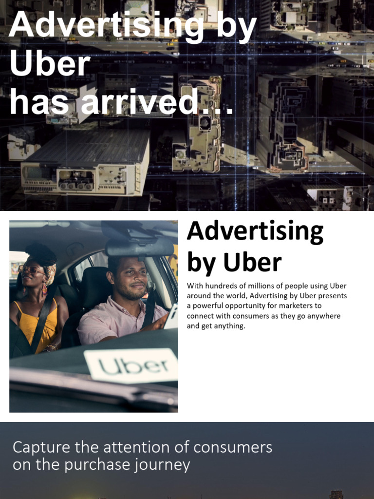 Uber Advertising: Engage Consumers on-the-Go | PDF | Advertising | Brand