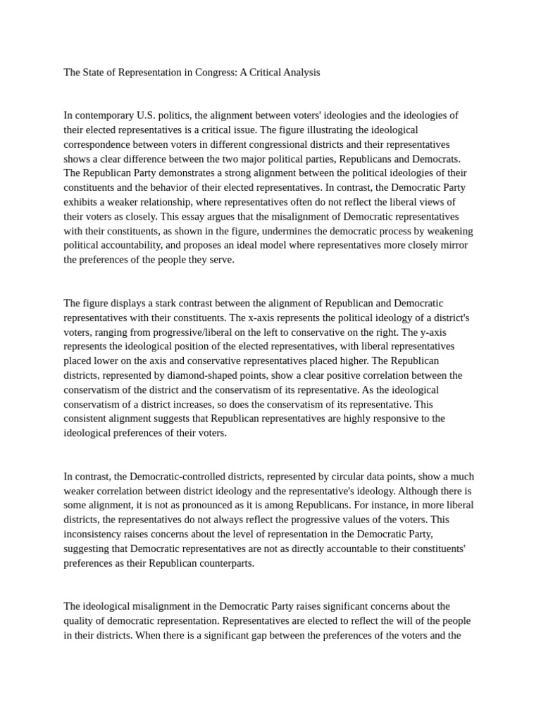 The State of Representation in Congress | PDF | Political Parties ...