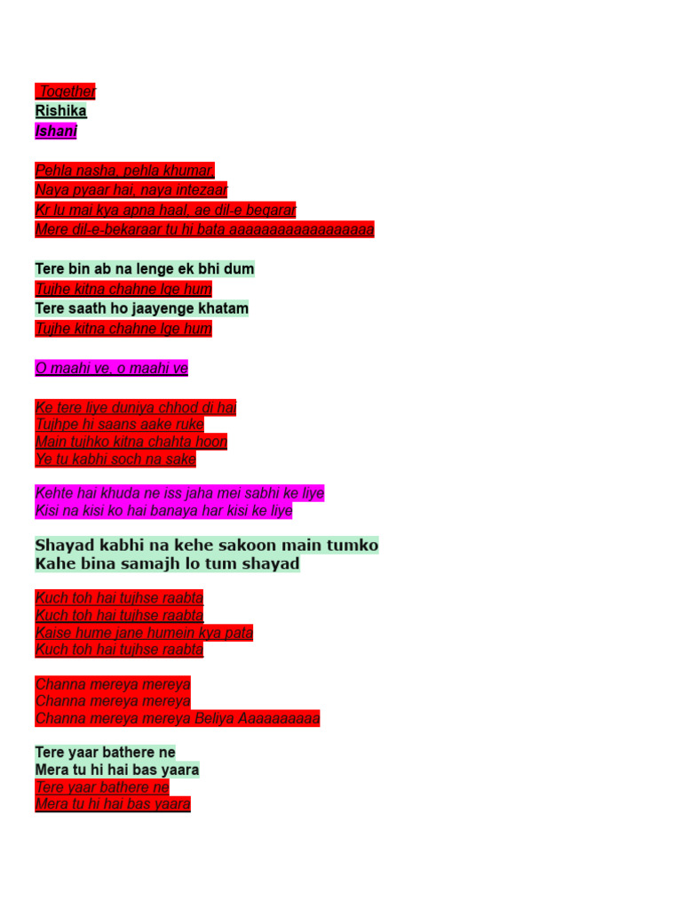Singing Order | PDF