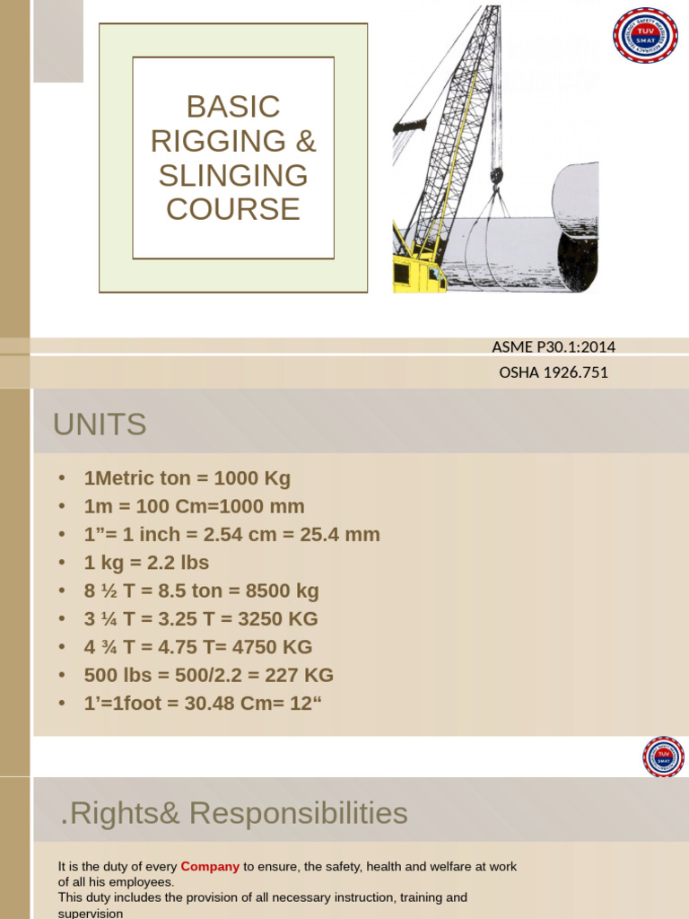 Rigger -Rigging Tools Handling | PDF | Crane (Machine) | Rope