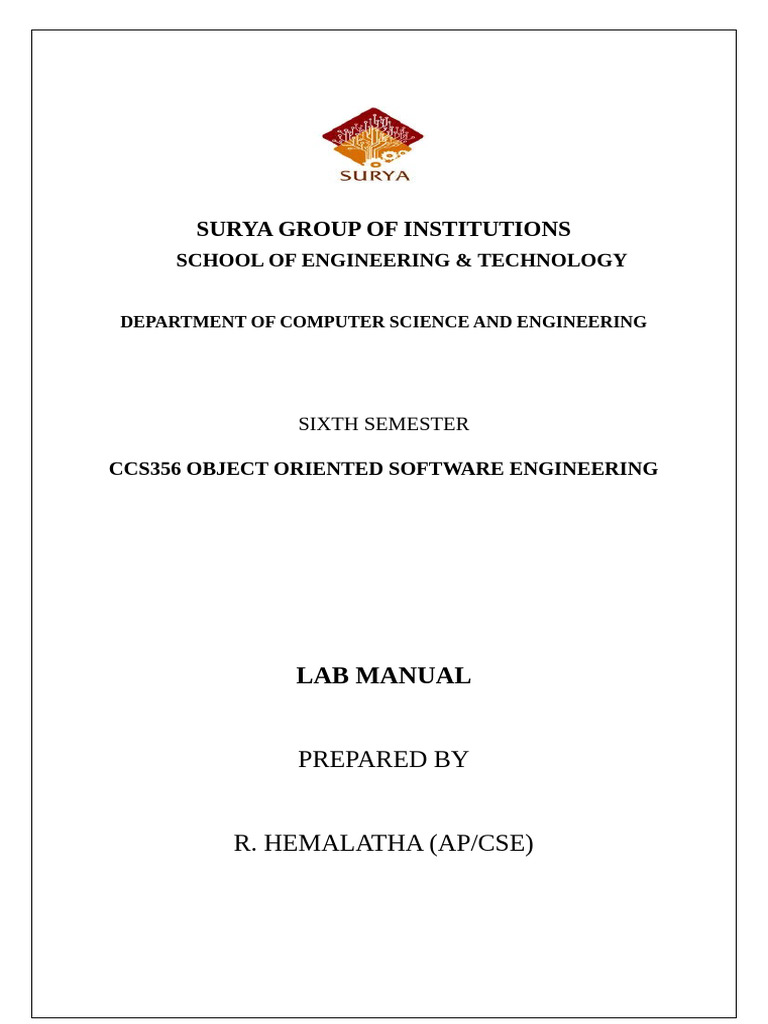 OOSE Lab Manual for Mini-Projects | PDF | Use Case | Unified Modeling ...