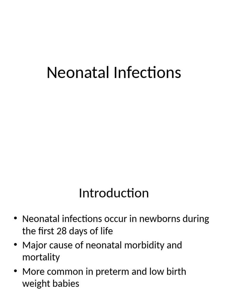 Understanding Neonatal Infections | PDF