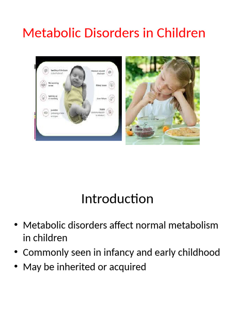Metabolic Disorders in Children Explained | PDF | Metabolism | Endocrine