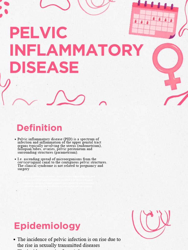 PID - Pelvic Inflammatroy diseases.pptx_1124_095005_0000 | PDF | Women ...