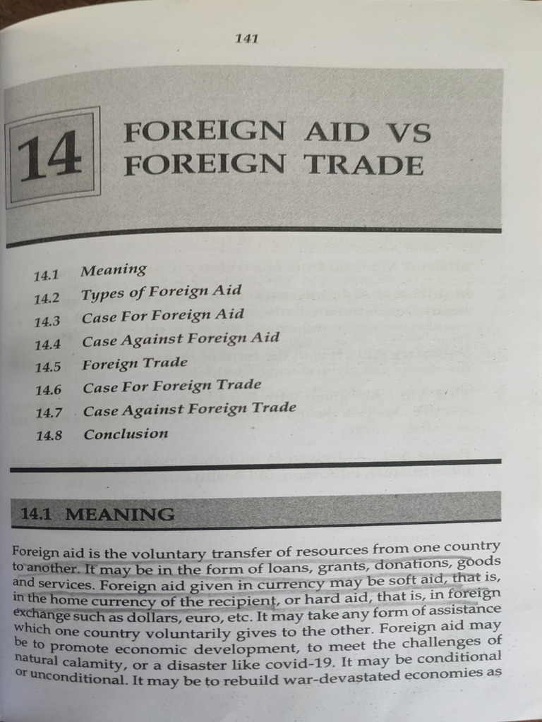 Foreign Aid vs Foreign Trade Analysis | PDF | Aids | Free Trade