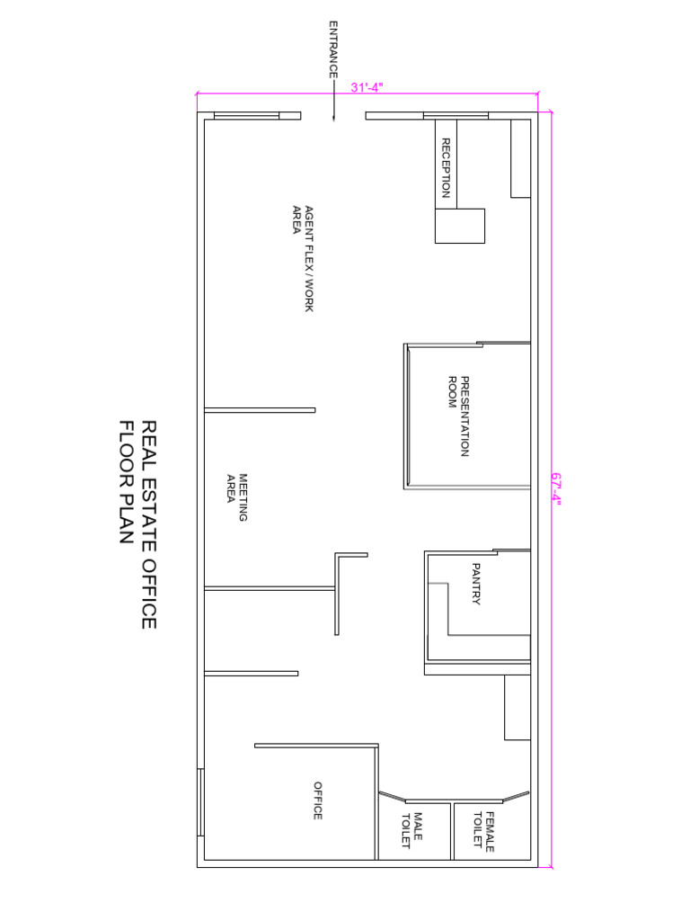 Real Estate Office Floor Plan | PDF