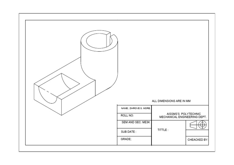 Isometric Drawing Complete Qs No 2 Dsm-model | PDF