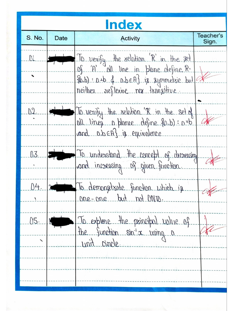 Class 12th Mathematics Practical File | PDF