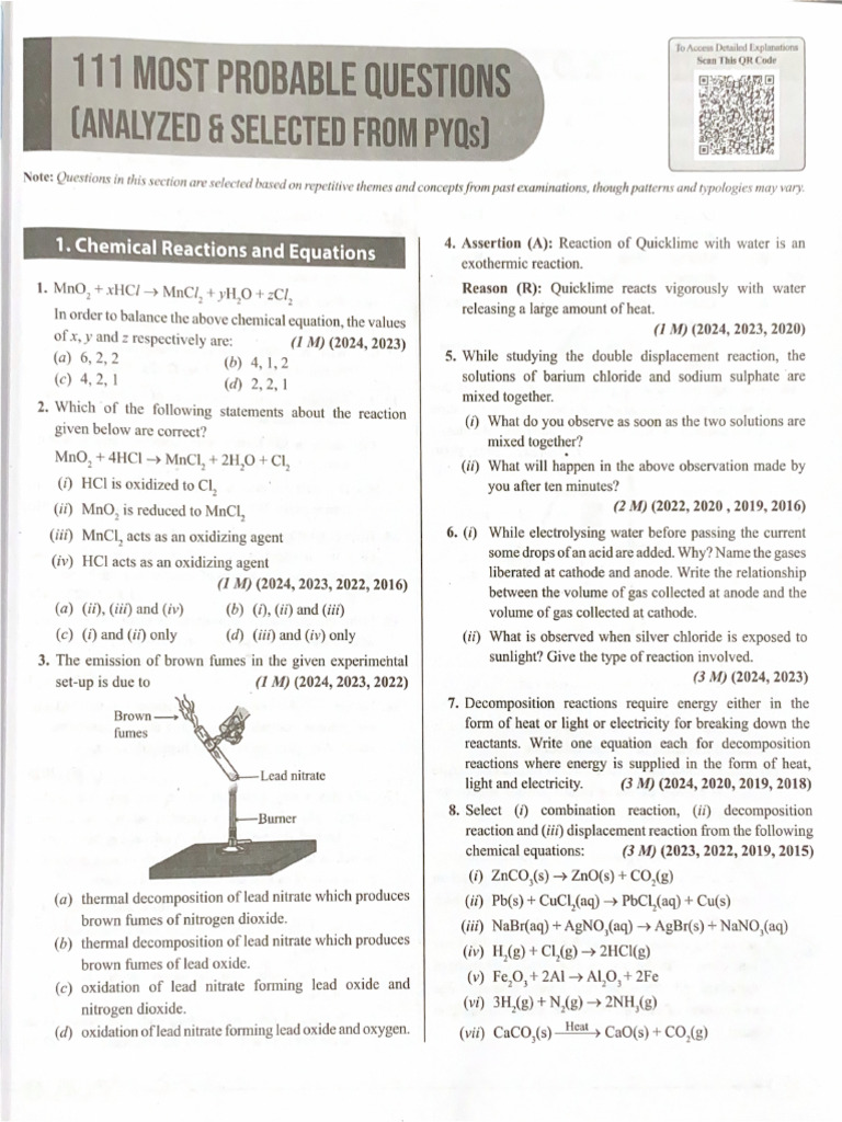 111 Most Probable Questions | PDF