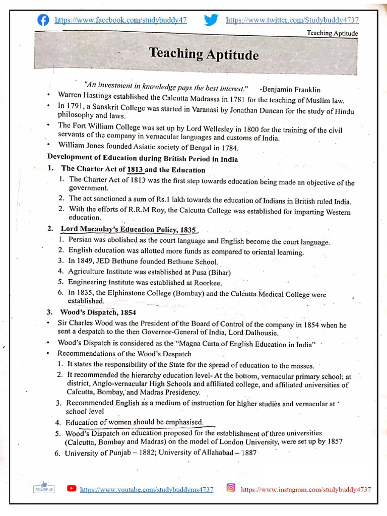 Teaching Aptitude 1 | PDF