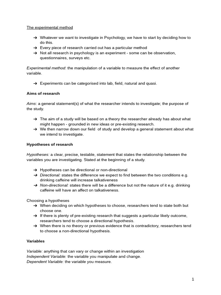 Experimental Methods in Psychology | PDF