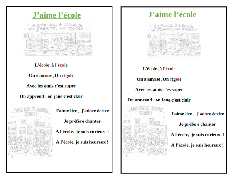 L'école : Amusement et Apprentissage | PDF