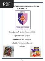 Class 12 Chocolate Analysis Project | PDF | Chocolate | Nature