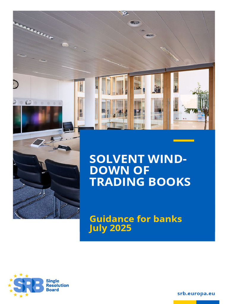 Solvent Wind-Down Guidance for Banks | PDF | Fair Value | Derivative ...