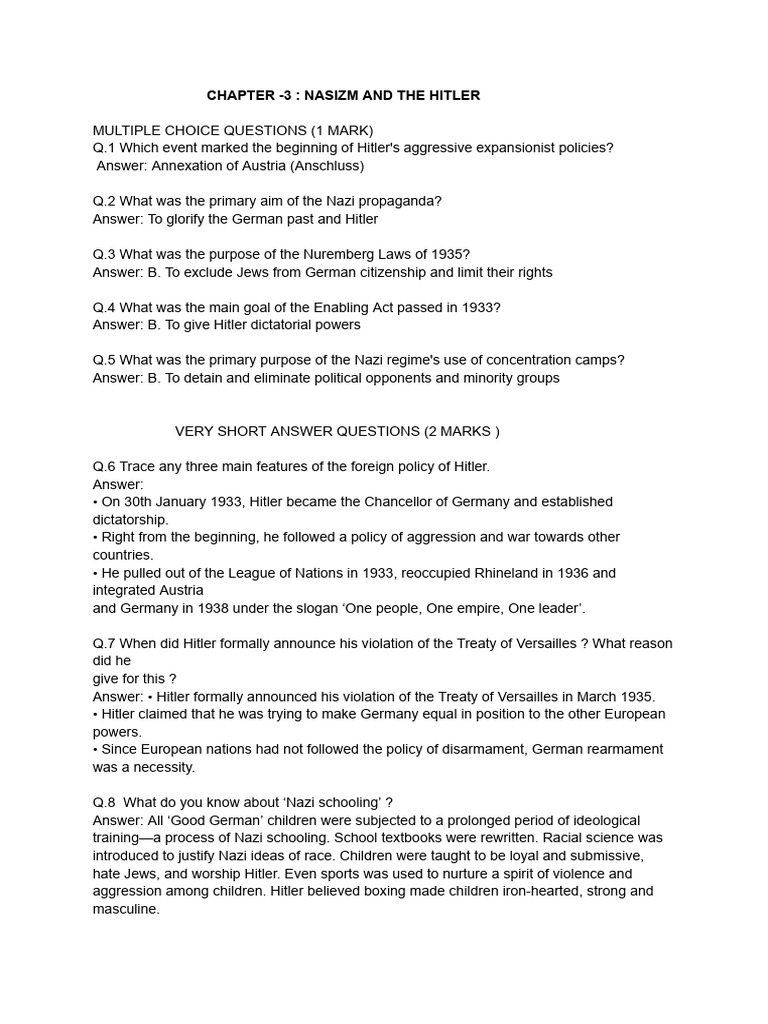 Nazism and The Hitler | PDF | Nazi Germany | Nazism