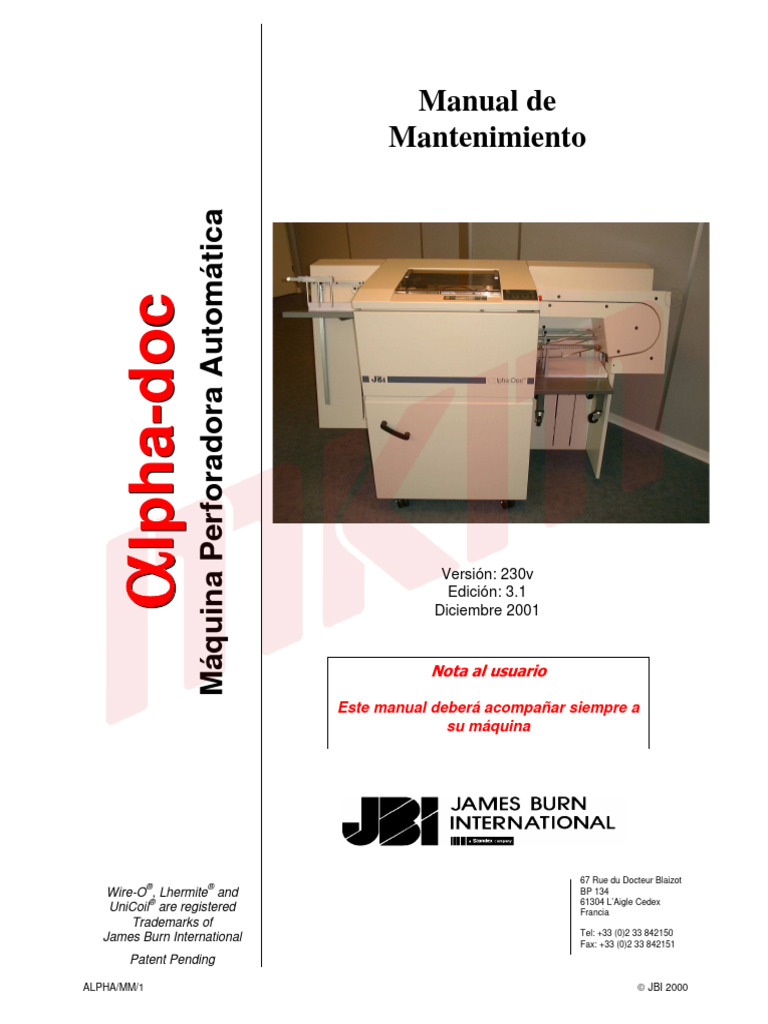 Manual AlphaDoc L33 - ESP - WM | PDF | Relé | Cantidad