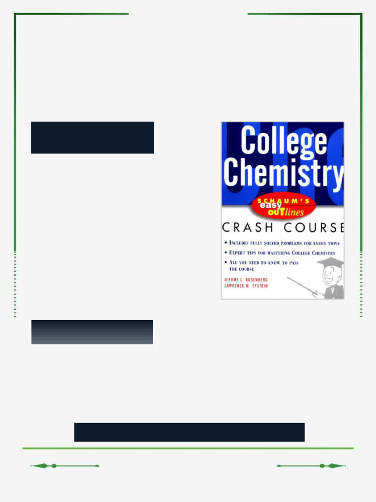 Schaums Easy Outlines of College Chemistry 1st Edition by Jerome ...