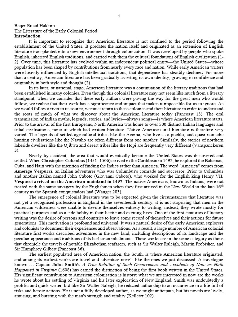 American Literature Exam | PDF | Puritans | Covenant Theology