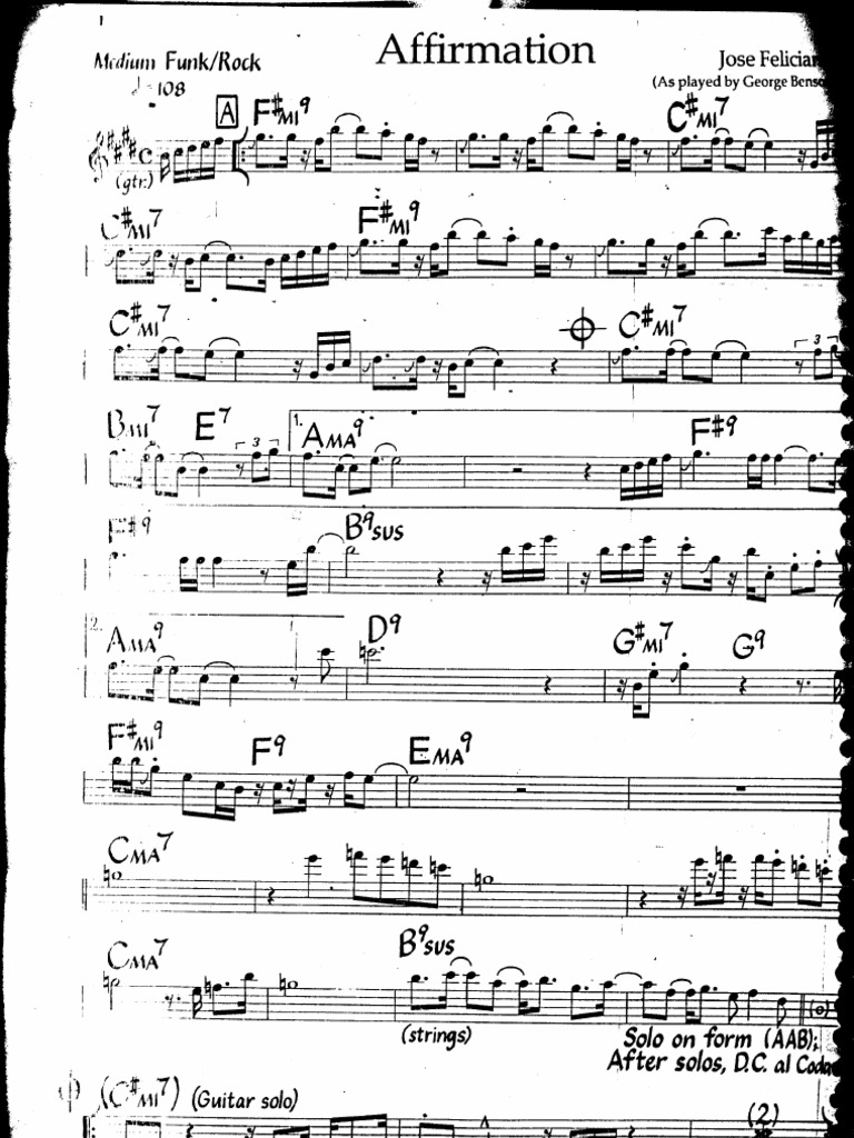 1 Affirmation REAL BOOK | PDF