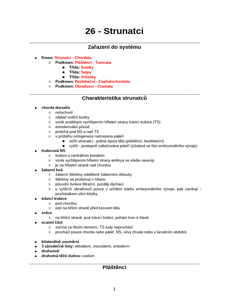 26 - Strunatci | PDF