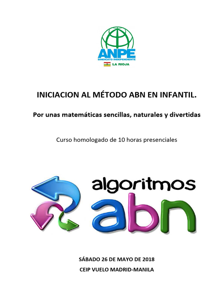 Folleto-Abn-Infantil t1524650730 15 1 | PDF | Educación primaria