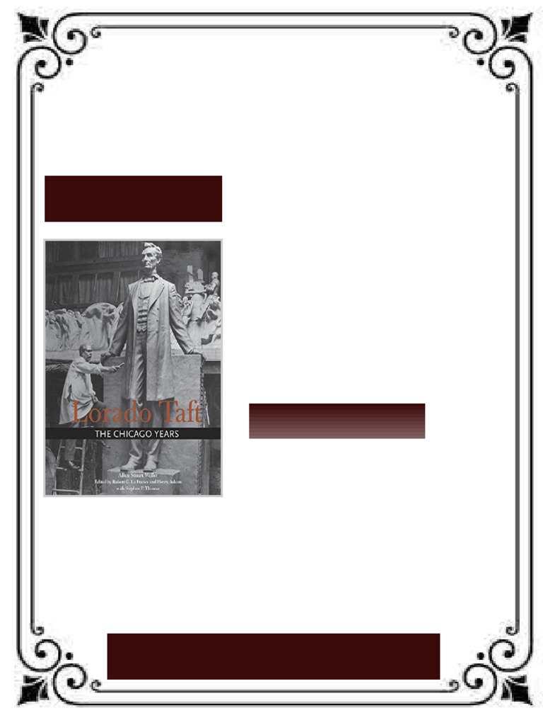 Lorado Taft The Chicago Years Allen Stuart Weller eBook enhanced ...