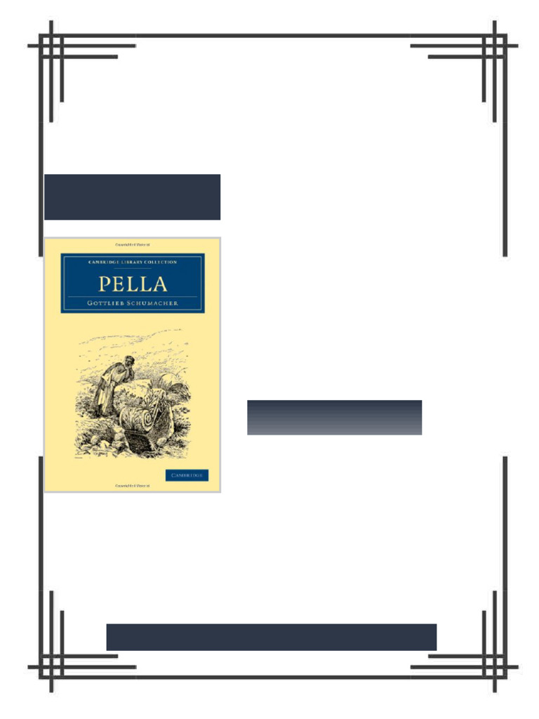 Pella 1st Edition Gottlieb Schumacher ebook exclusive digital pdf | PDF ...