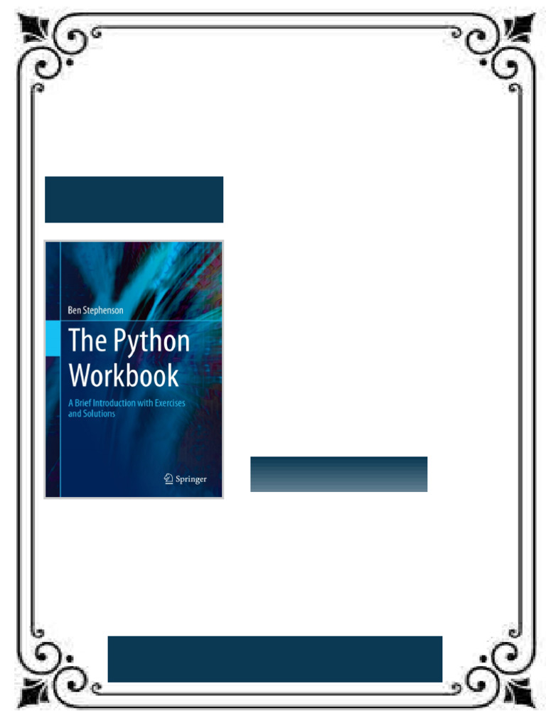 The Python Workbook A Brief Introduction with Exercises and Solutions ...