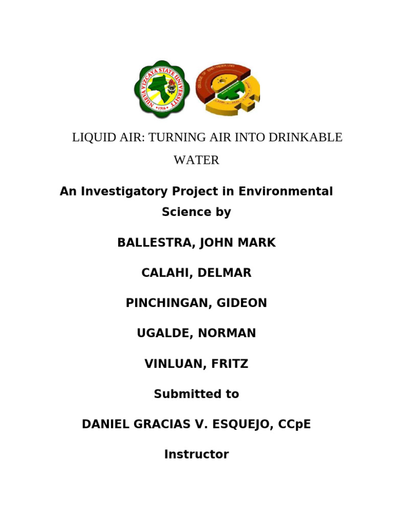 Investigatory Project (3) | PDF | Water | Humidity