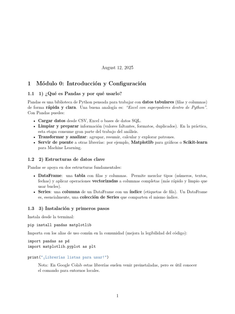 Teoria Pandas Xavier | PDF | Python (lenguaje de programación) | Microsoft Excel