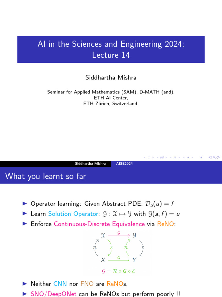 AISE24 14 Convolutional Neural Operators | PDF | Convolution ...