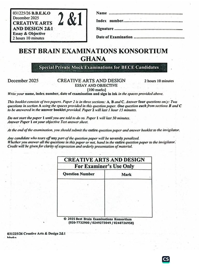 Dec,2025 Best Brain Creative Art 2 | PDF
