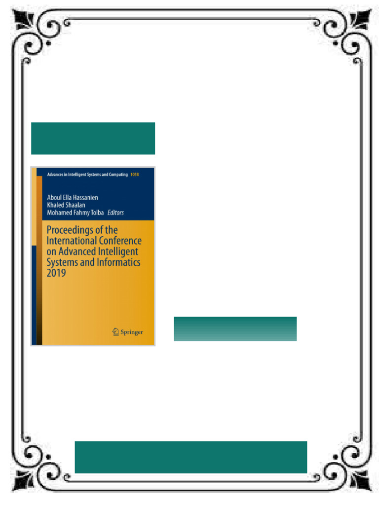 Proceedings of the International Conference on Advanced Intelligent Systems and Informatics 2019 ...