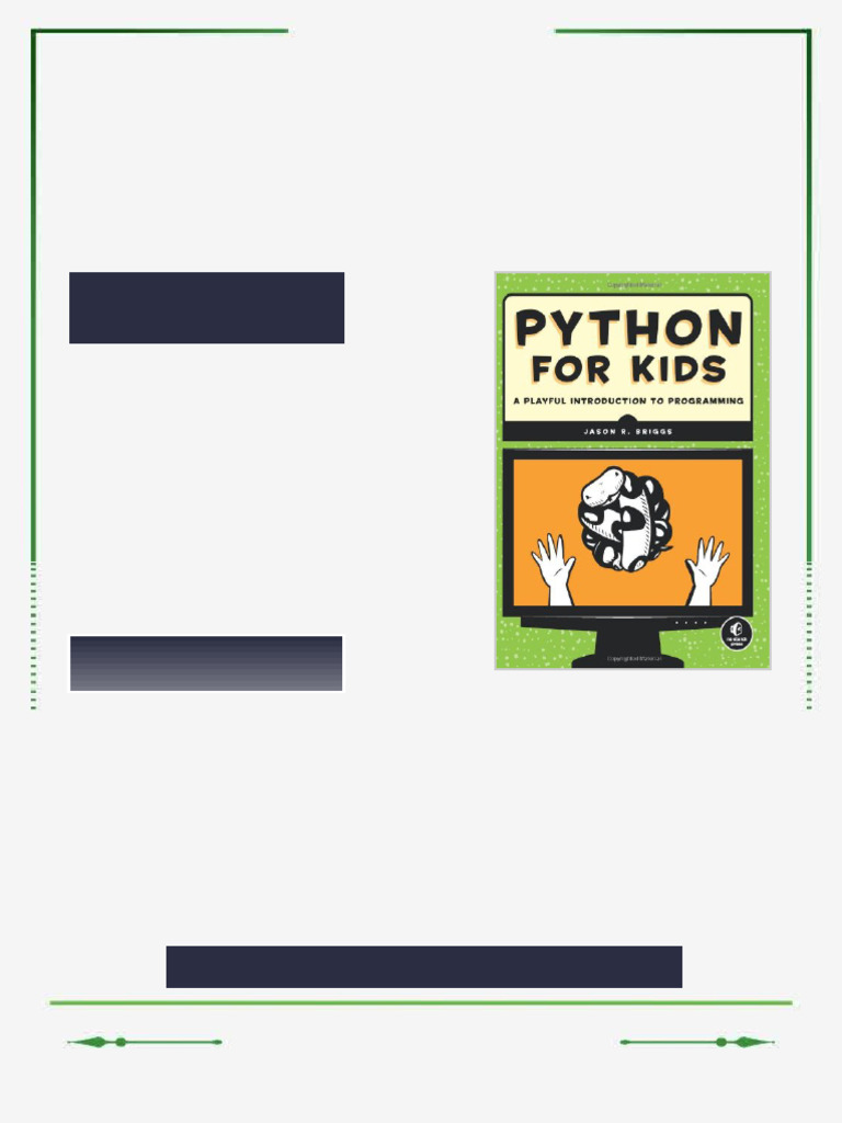 Python for kids a playful introduction to programming 1st Edition ...
