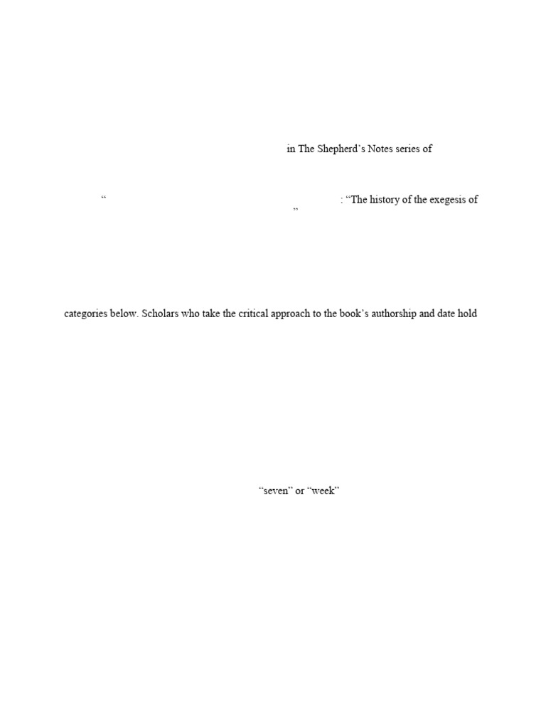 The Seventy Weeks of Daniel Journal MABTS Miller | PDF | Jesus | Ezra