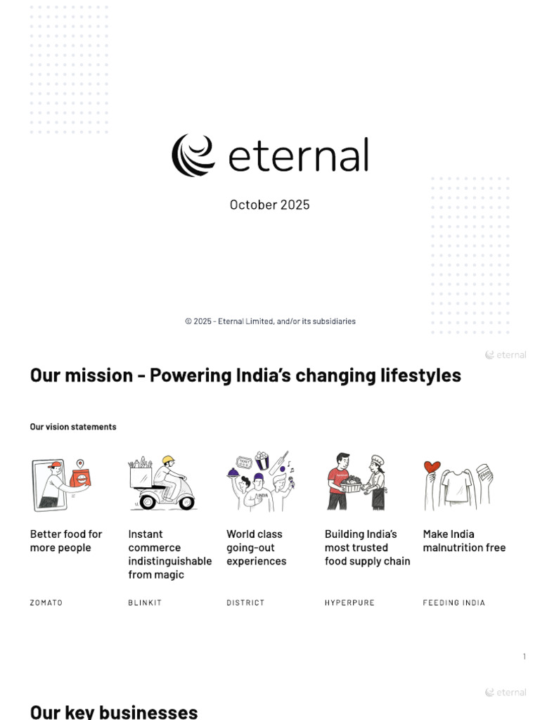 Eternal Company Overview October 2025 | PDF | Inventory | Economies