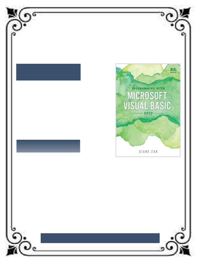 Programming with Microsoft Visual Basic 2017 Diane Zak eBook complete ...