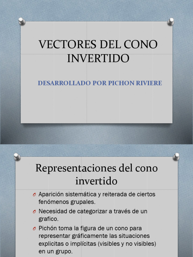 Vectores del Cono Invertido en Grupos | PDF | Cognición | Conceptos ...