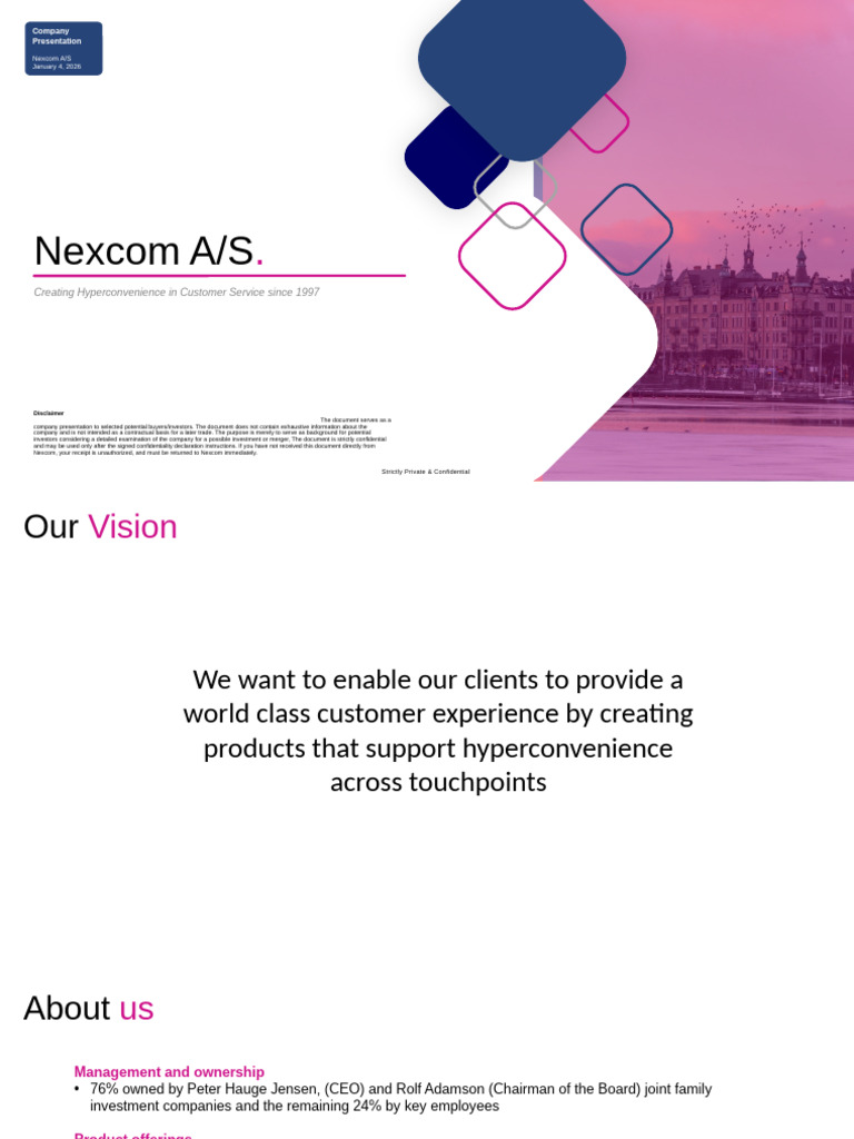 Nexcom A/S: Hyperconvenience in CX Solutions | PDF | Cloud Computing ...
