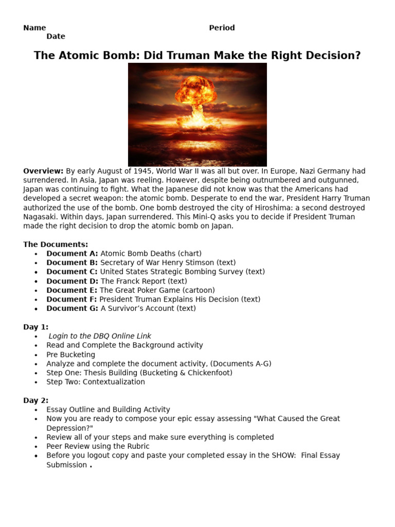 Lesson+2.14_+The+Atomic+Bomb_+Did+Truman+Make+the+Right+Decision_Day+1 ...