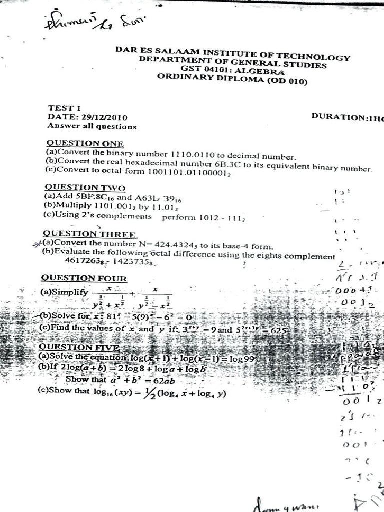 Past Paper Math | PDF