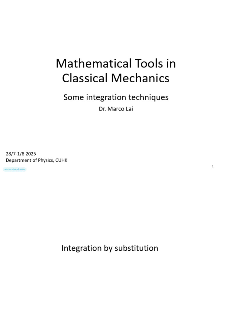 Integration Techniques Summer2025 | PDF | Integral | Mathematical Physics